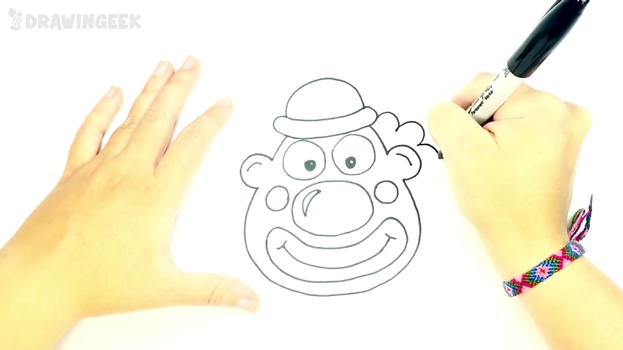 How to draw a Clown step by step | Clown Easy Draw Tutorial