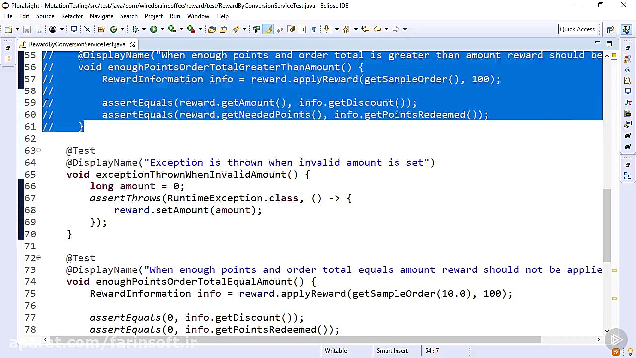 آموزش تست تحول ( Mutation ) در برنامه های Java بوسیله Pitest