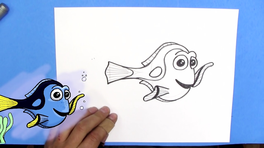 How To Draw Dory - EASY - Step By Step