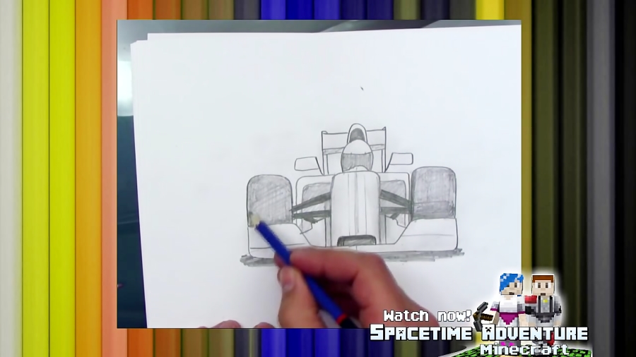How To Draw an F1 car - Formula One Race Car
