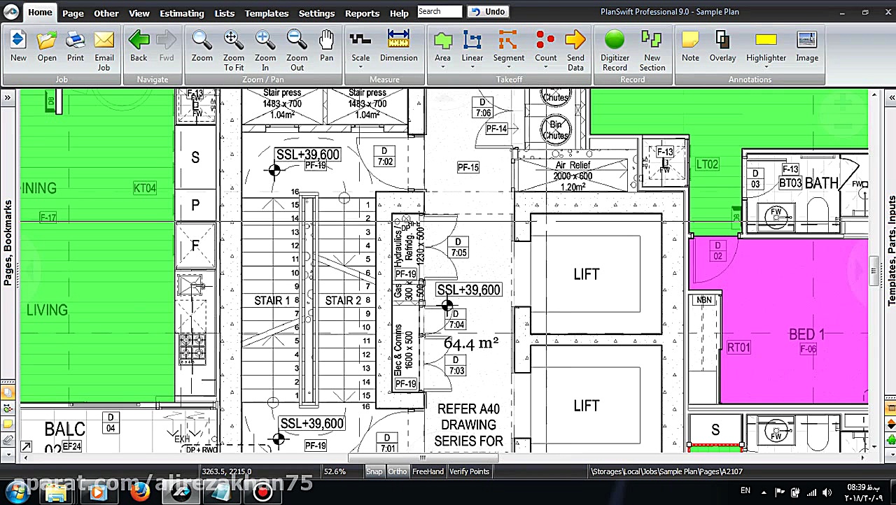 project in PlanSwift