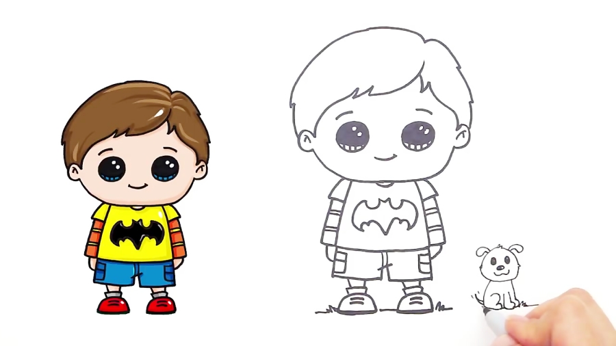 How Draw a Cute Boy Easy
