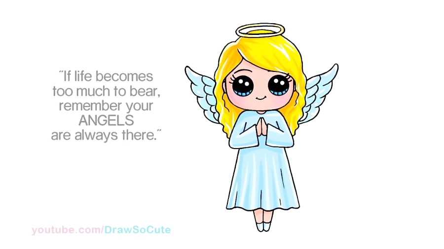 How to Draw an Angel step by step Cute and Easy