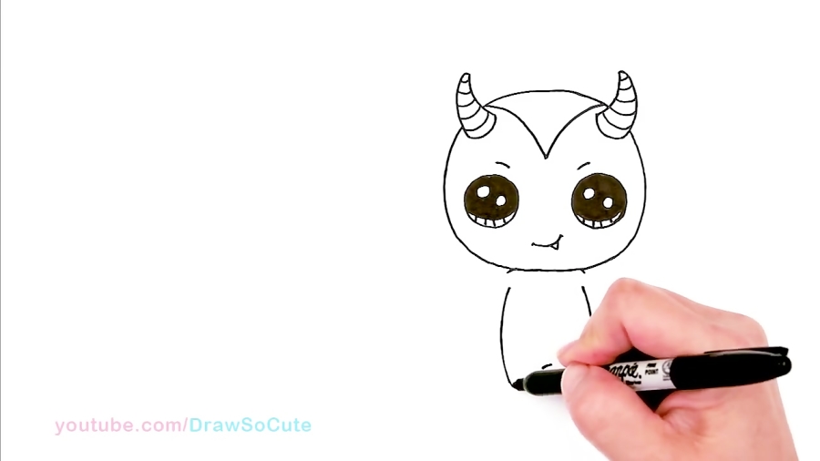 How to Draw a Devil Cute and Easy
