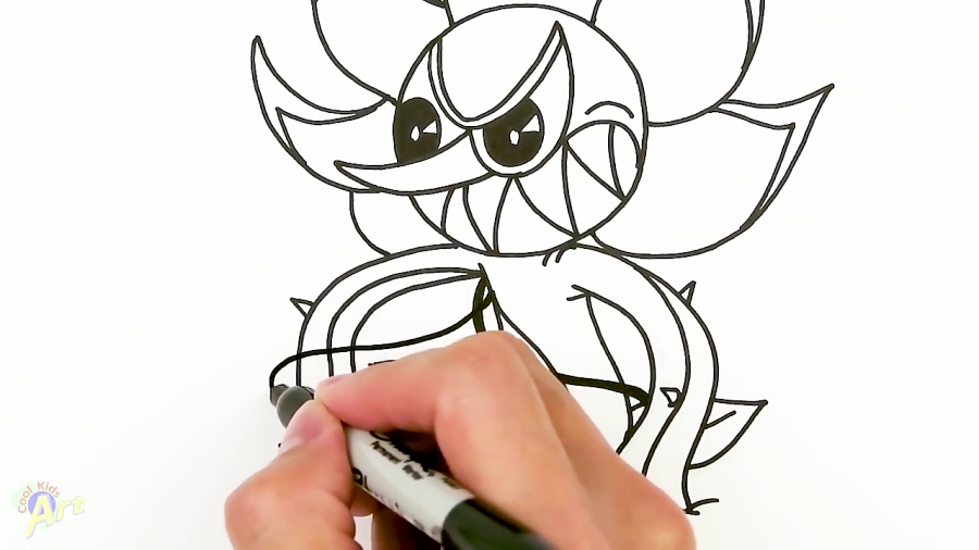 How to Draw Cagney Carnation Final Phase | Cuphead
