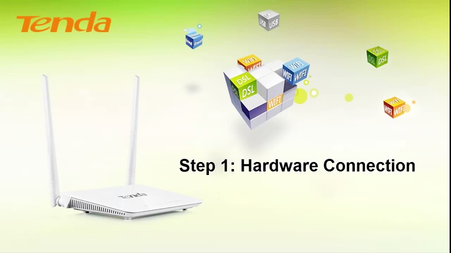 How to Install Tenda D301? -Telephone Line Connection