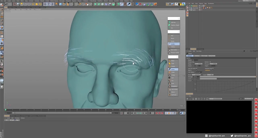 Playing with C4D Hair