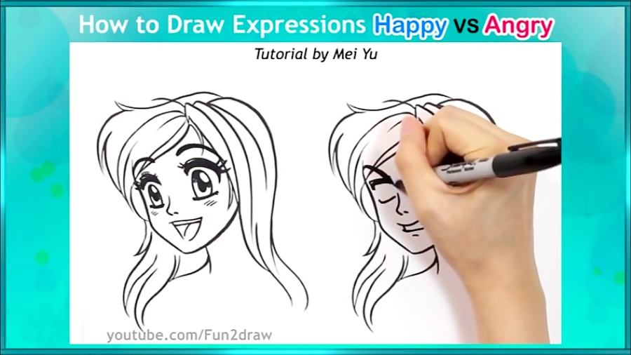 How to Draw a Face! 2 Anime, Manga Expressions! Fun2draw