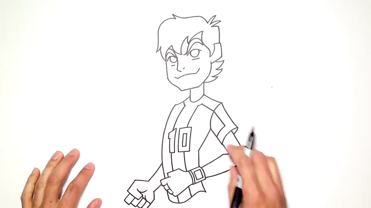 How to Draw Ben Tennyson- Ben 10 Omniverse- Video Lesson