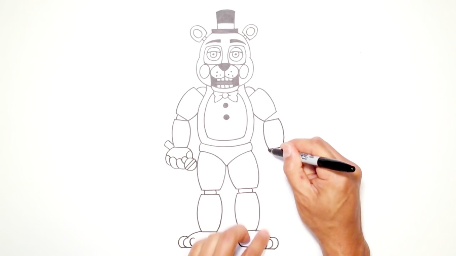 How to Draw Toy Freddy- FNAF 2- Video Lesson