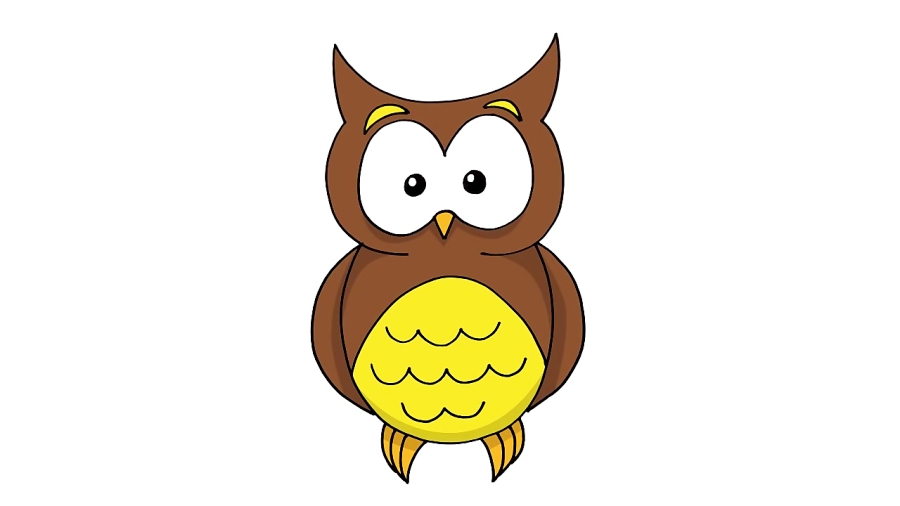 How to Draw Cartoon Owl | Drawing Lesson