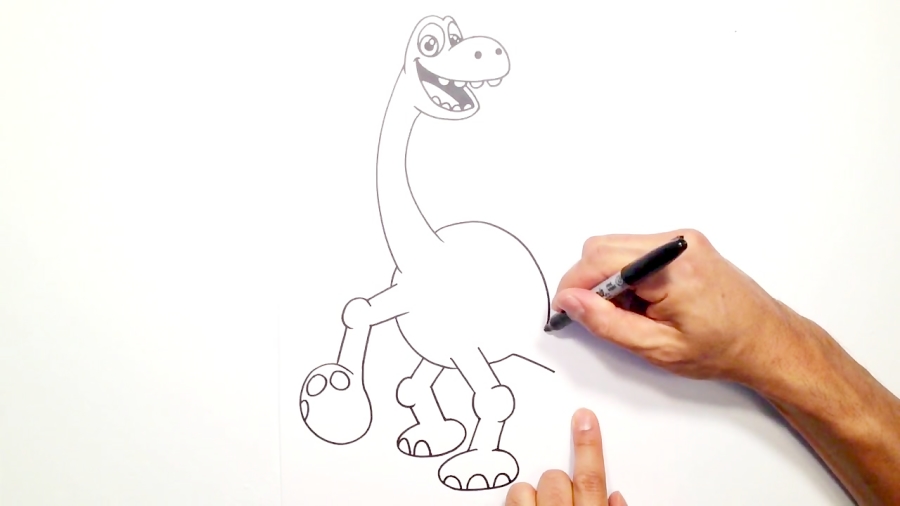 How to Draw Arlo | The Good Dinosaur