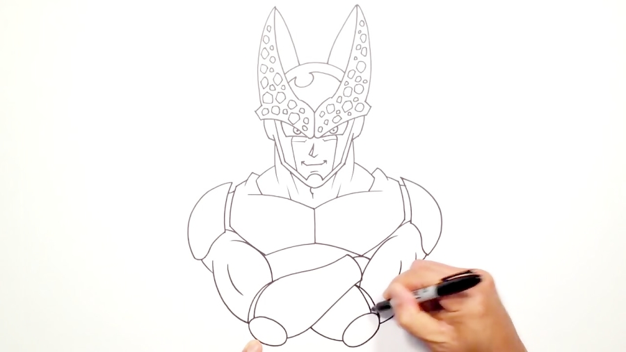 How to Draw Cell | Dragon Ball Z