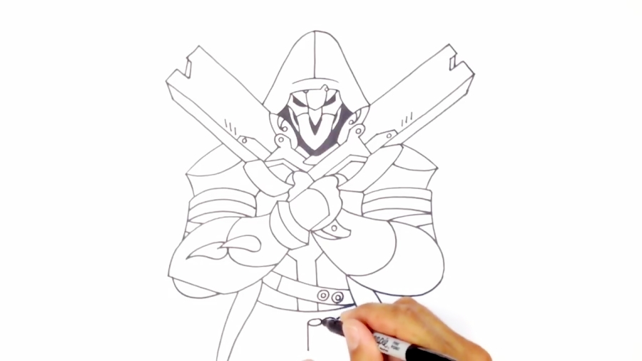 How to Draw Reaper | Overwatch