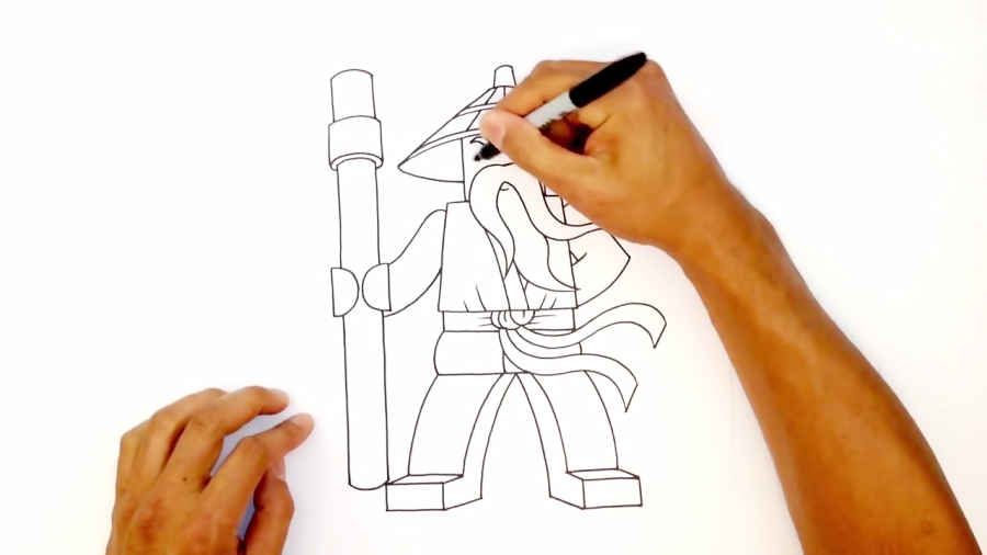 How to Draw Sensei Wu | Ninjago