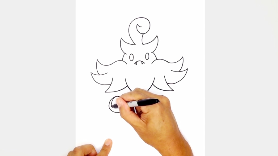 How to Draw Pumpkaboo | Pokemon