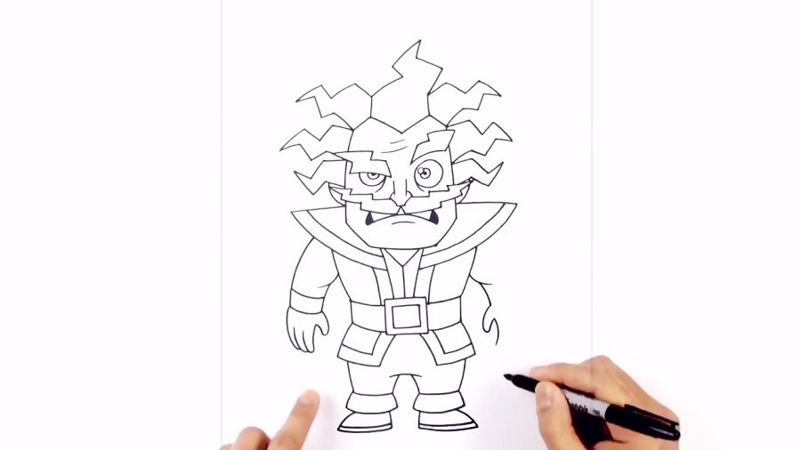 How to Draw Electro Wizard | Clash Royale