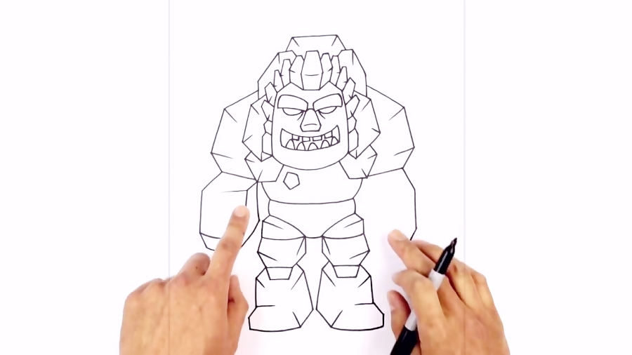 How to Draw Ice Golem | Clash Royale