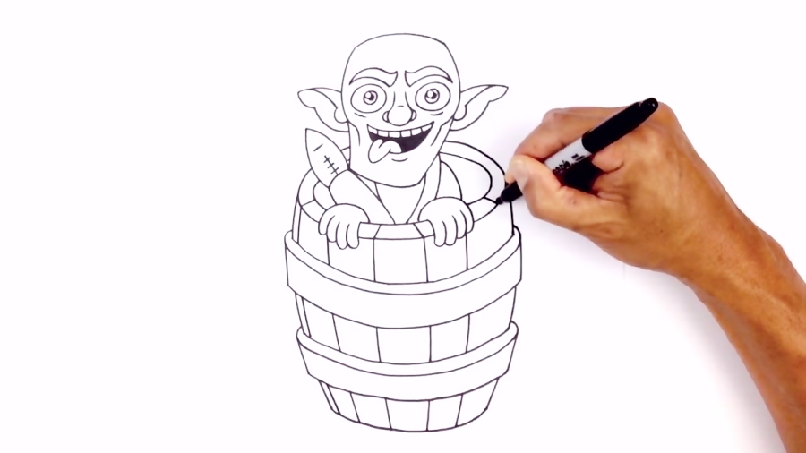 How to Draw Goblin Barrel | Clash Royale