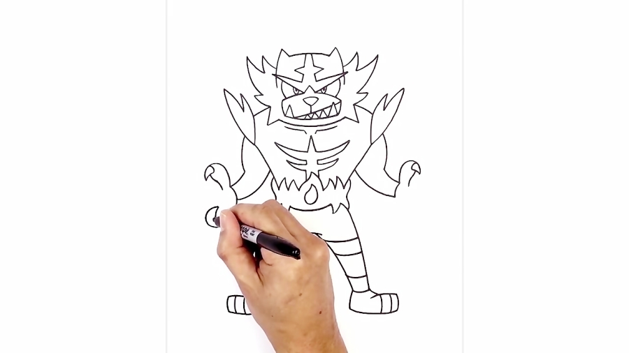 How to Draw Incineroar | Pokemon (Art Tutorial)