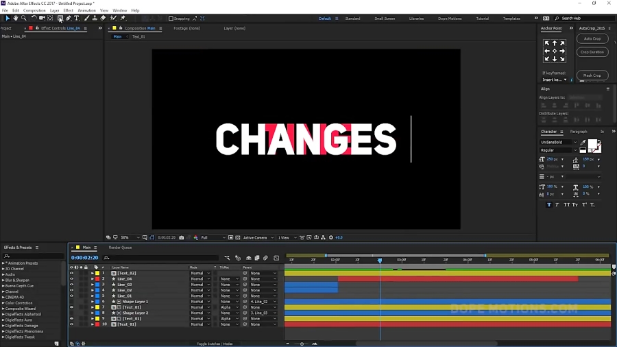 Smooth Text Animation in After Effects - After Effects Tutorial - No Third P