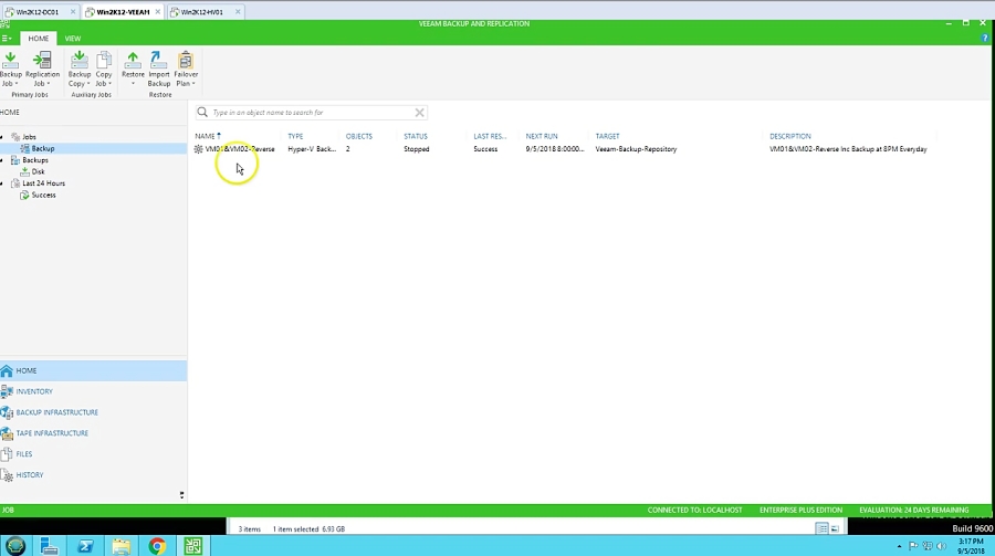 Veeam Advance Training | 12 - Creating Reverse incremental backup Veeam