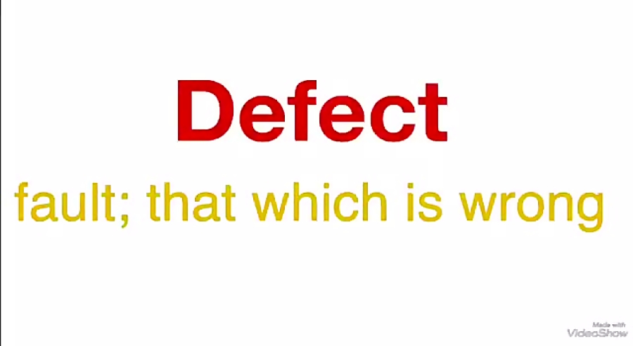 504 Essential Words with movie - Lesson 6 - Defect meaning
