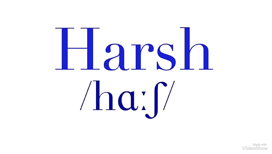 504 Essential Words with movie - Lesson 17 - Harsh meaning