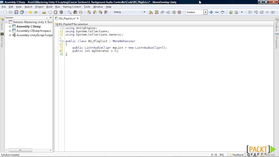Packtpub - Mastering Unity 4 Scripting