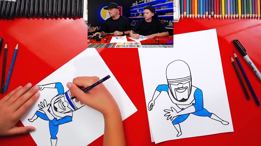 How To Draw Frozone From Incredibles 2