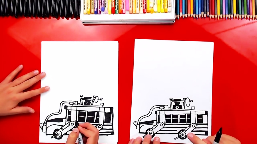 How To Draw The Fortnite Battle Bus