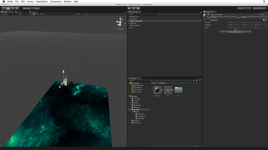 Game Controller - 11 - Space Shooter - Unity Official Tutorials