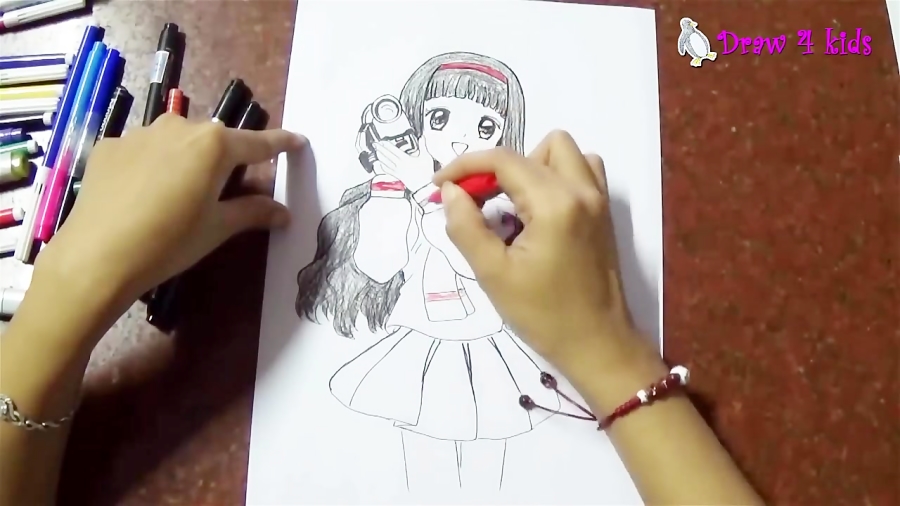 How To Draw Tomoyo Daidouji from Cardcaptor | D4K
