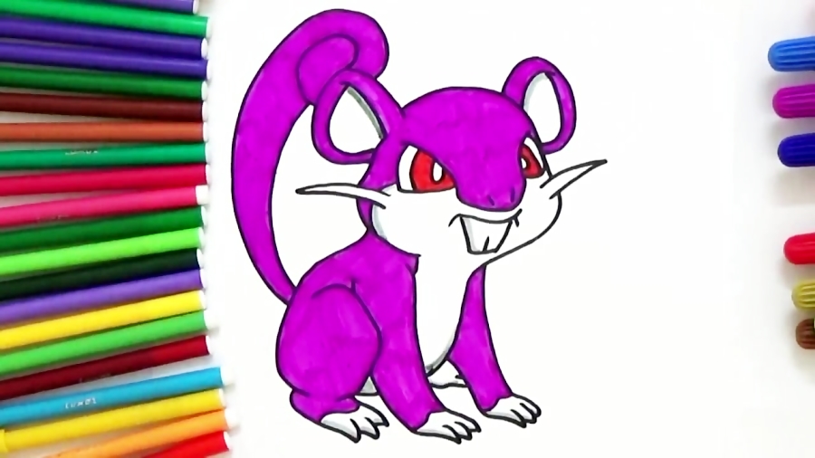 How to Draw Rattata from Pokemon for Kids | D4K