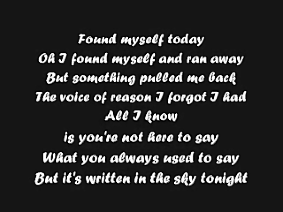 Hilary Duff - Someone's Watching Over Me Lyrics