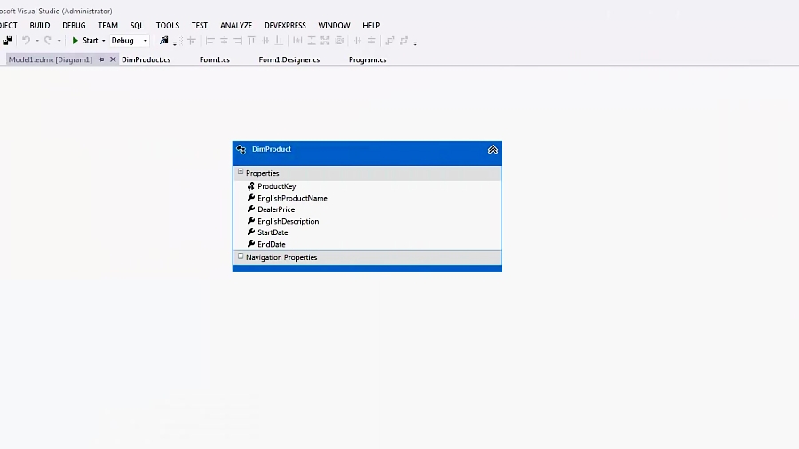 DevExpress WinForms Grid: Entity Framework Data