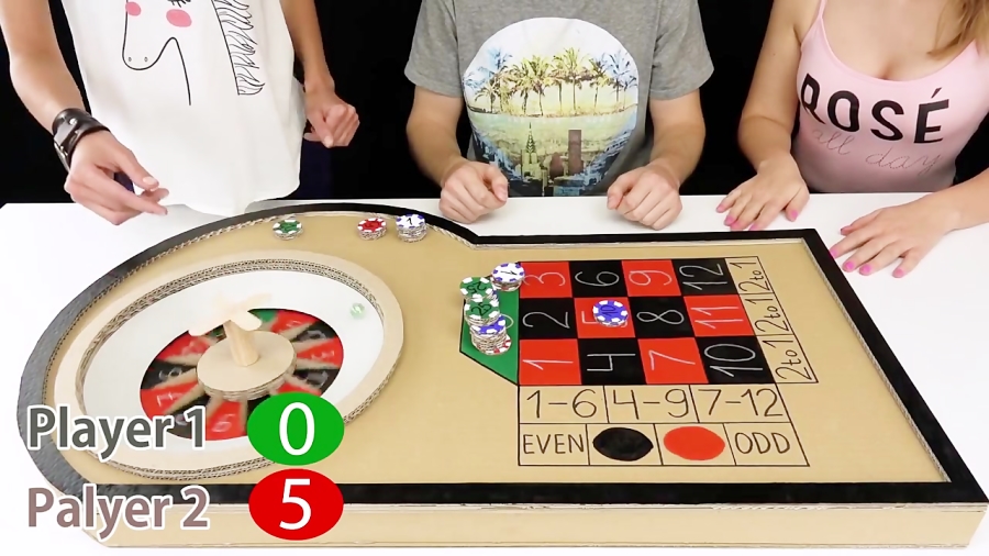 How to Make Mini Casino Roulette Game from Cardboard at Home