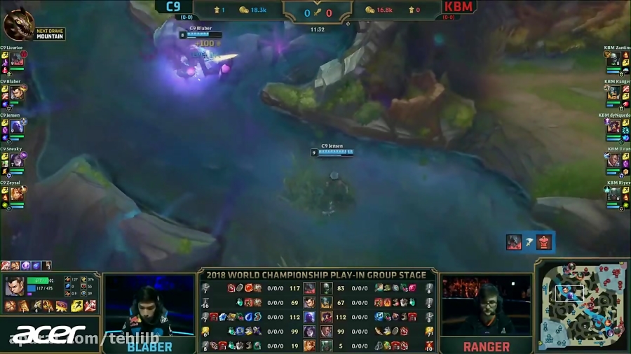 C9 vs KBM | Play-In Stage روز ۱ بازی ۱