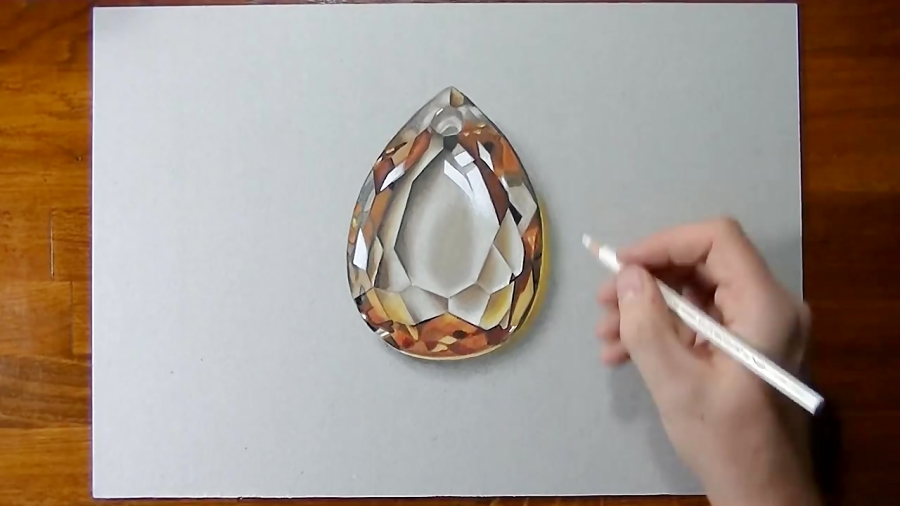 How to draw a golden topaz
