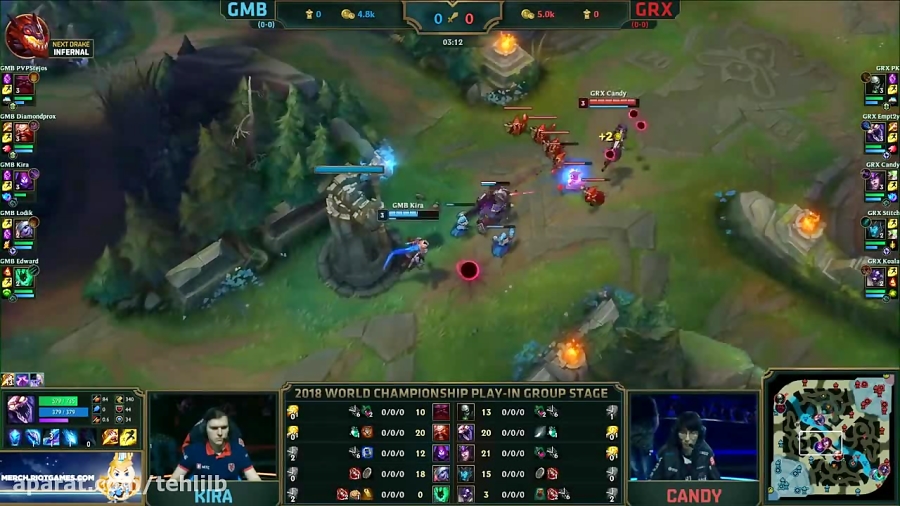 GMB vs GRX | Play-In Stage روز ۱ بازی 2