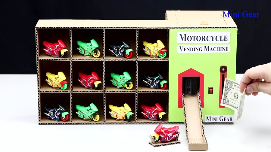 How to Make Amazing Vending Machine with Toy Motorcycle