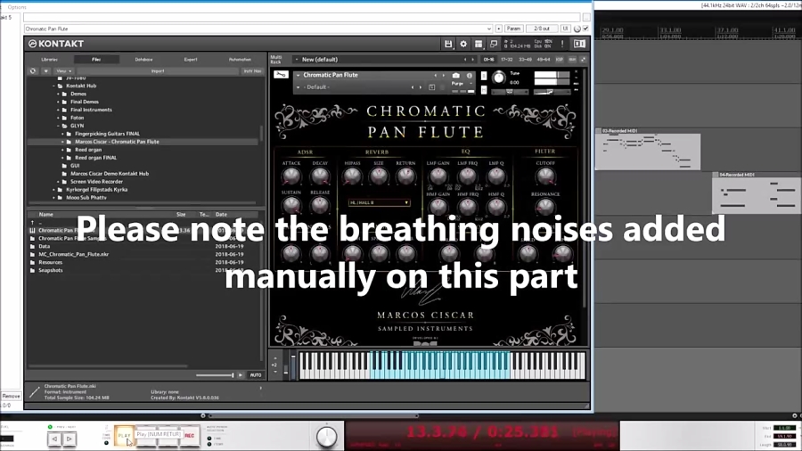 Chromatic Pan Flute - Walkthrough Video