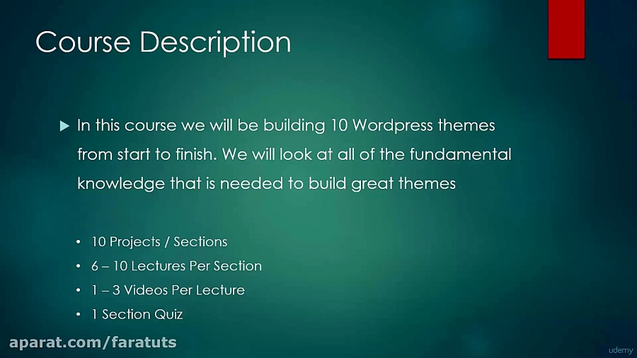 دانلود آموزش Learn To Create WordPress Themes By Building 10 Projects