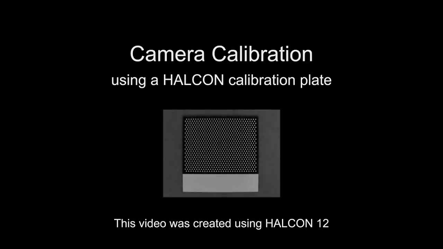 Camera calibration - using a HALCON calibration plate