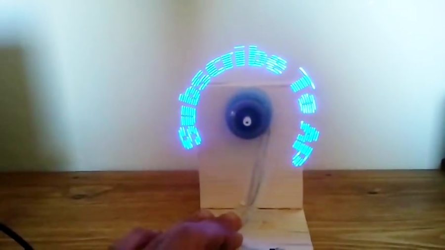 How to make a programmable LED Fan at home "2018"