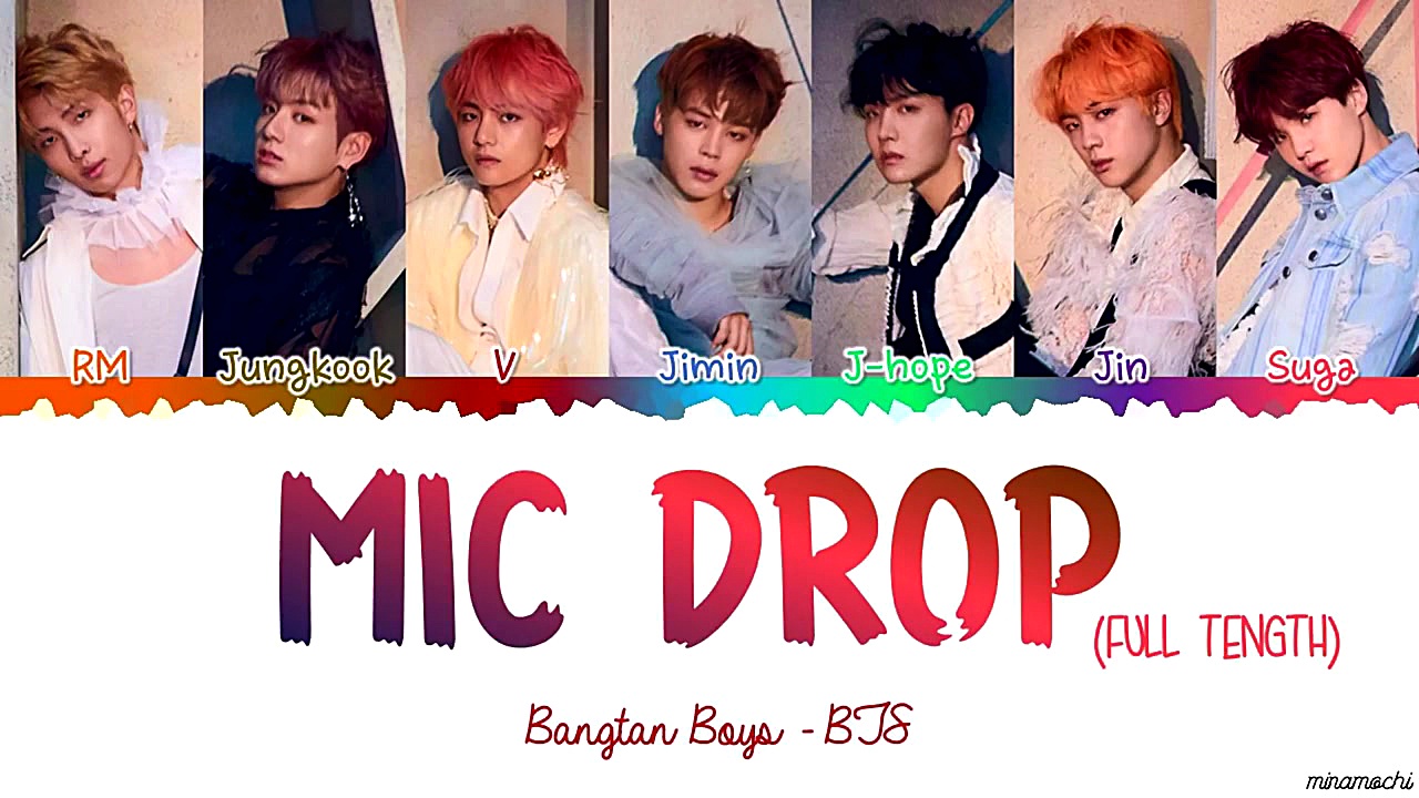 BTS - MIC DROP (Steve Aoki Remix) Lyrics]