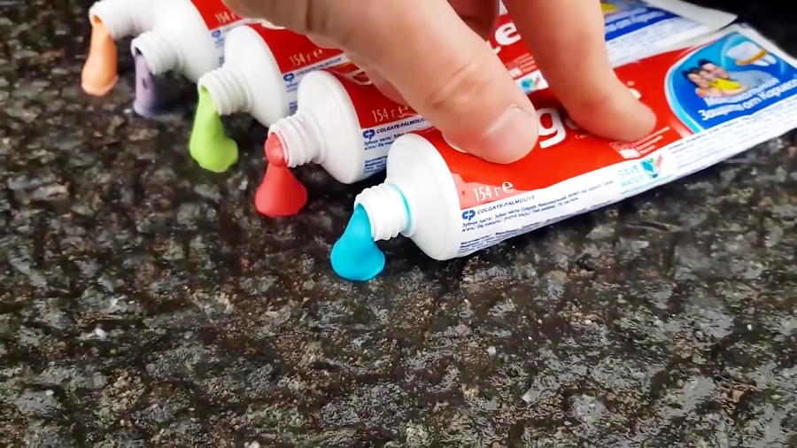 EXPERIMENT: CAR VS RAINBOW TOOTHPASTE