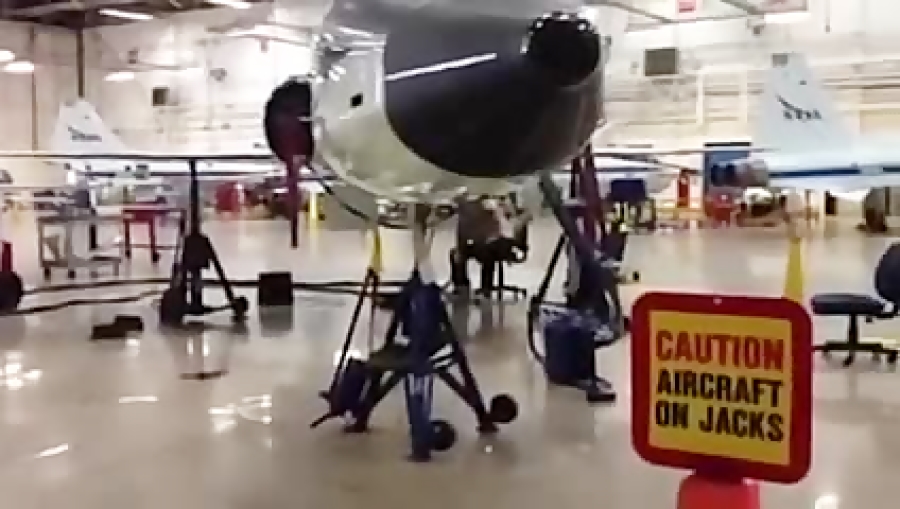 NASA T-38 Landing Gear Test