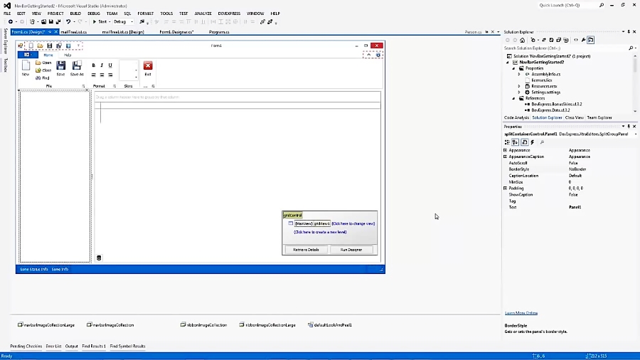 DevExpress WinForms: Getting Started with the NavBar