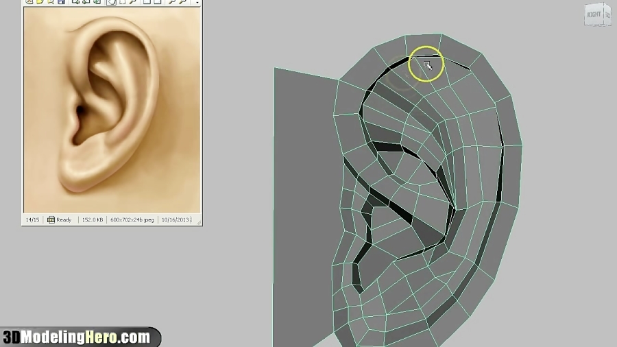How to Model an Ear - Low Poly to Intermediate 3D Modeling Tutorial